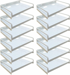 YAJNAS White Color Wall Mount Set-Up Box Stand With Metallic Side ...