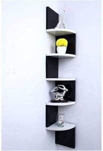 SBhandicrafts wooden wall mount corner rack shelf for book and ...