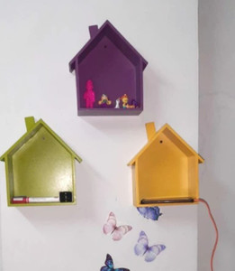 Star Handicrafts Wall Shelf Hut Shape Shelves Lodge House Shape Shelf ...