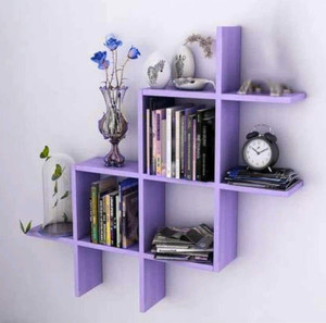 WallHeaven Plus Shaped Wooden Wall Shelf MDF (Medium Density Fiber ...