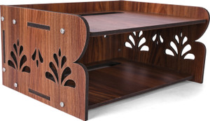 Gojeeva Set top Box Stand|WiFi Router Holder Wooden Wall Shelf(DIY ...