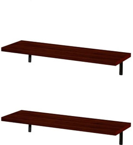 Flux flux 20 Inch Wooden Floating Shelves for Wall (Pack of 2, Rustic ...