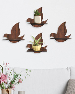 JrWall ART Art Bird Wall Selves MDF (Medium Density Fiber) Wall Shelf ...