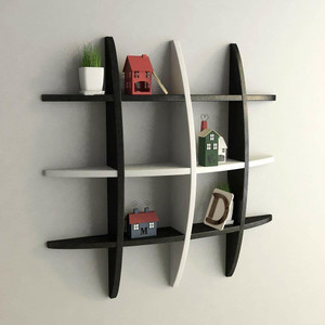 VIHAAN DESIGN AND DECOR Globe Shape Wall Shelf Tier Rack for Home ...
