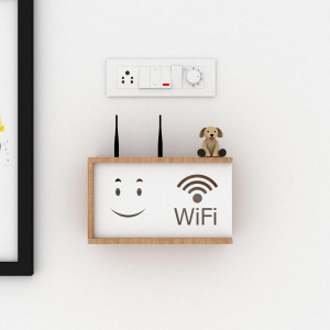 Invenzo Wifi router storage box wifi stand MDF (Medium Density Fiber ...