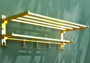 Bzcarts S.S. 304 Folding Rack for Bathroom| Towel Stand| Hanger ...