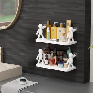 ZUCUR Human Floating Shelves Storage Organizer. Plastic Wall Shelf ...