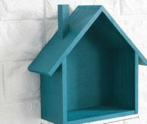 KHANSHOPEE Wall shelf Hut & House rack shelves Lodge House shape shelf ...