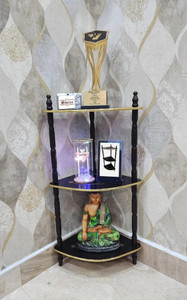 DPH 3 Shelf Wooden Corner, Multipurpose, Wall Corner Table Wooden Wall ...
