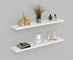 CraftOnline CraftOnline MDF Wood Wall Mount Decorative Display Shelf ...