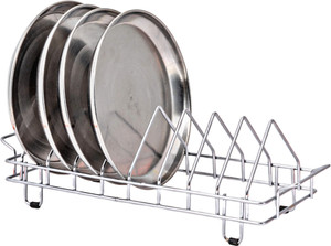 Nexum Plate Kitchen Rack Steel Plate Stand/Dish Rack/Thali Rack/Utensil ...