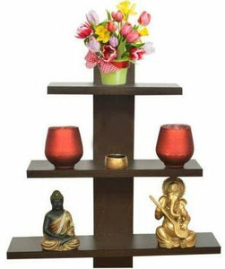 Crownista Wooden Wall Tree Patti Set Wooden Wall Shelf (Number of ...