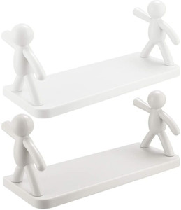 Vidisa Beautiful Plastic Human Rack Shelf Strong Holder Plastic Wall ...