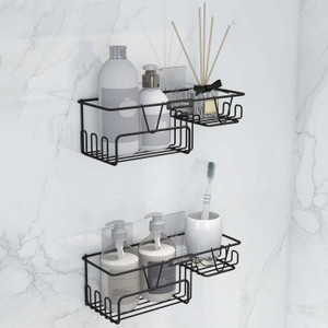 Plantex Self-Adhesive Bathroom Rack with Soap Stand/Multipurpose ...