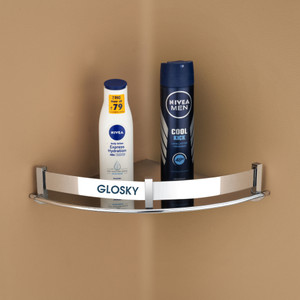 GLOSKY STAINLESS STEEL WALL CORNER SHELF 10/10 inch corner Stainless ...
