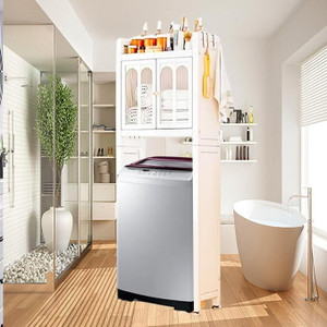 CAREOPETA Containers Kitchen Rack Aluminium Washing Machine Storage 2 ...