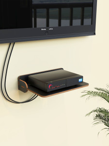 HOME SPARKLE Wooden Set Top Box Stand/DTH Stand/WIFI Router Stand,Wall ...
