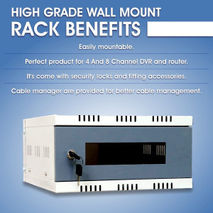 Sarva CCTV/DVR/NVR Cabinet Box/Wall Mount with Lock/Server Rack with ...