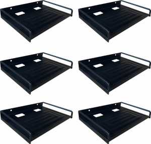 ShelfKing Black Color Wall Mount Set Up Box Stand With Metal Side ...