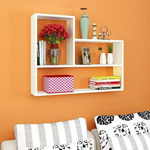 Axe craft Wall Mounted Engineered Wood Display Shelf Rack for Home ...