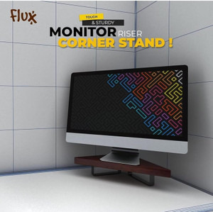 Flux Flux Walnut stand. Better posture, frees space, 23" storage for ...