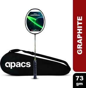 apacs Asgardia Lite (73G, 35 LBS) Black, Green Unstrung Badminton ...