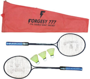 Forgesy BADMINTON WITH 3 SHUTTLE Blue Strung Badminton Racquet - Buy ...