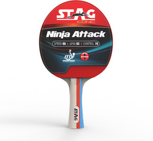 Stag iconic Ninja Attack Red, Black Table Tennis Racquet - Buy Stag ...
