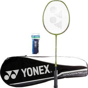 YONEX Combo of 2, 1 Nanoray 72 Light Badminton Racket, 1 Towel Grip ...