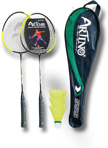 ARTINO 555 Aluminium Badminton Racket Set with 3 pc Nylon Shuttles with ...