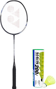 YONEX Astrox Attack 9 (Pack of 1 Racquet) + Mavis 200i (Pack of 6 Nylon ...