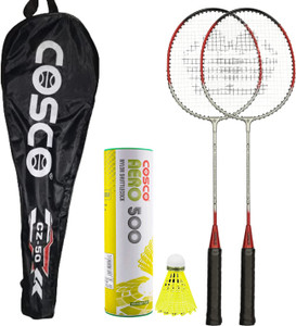 COSCO NEW CZ 50 Force Badminton Racket And Aero 500 Shuttlecock ...