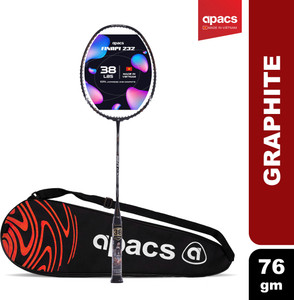 apacs Nano Fusion Speed 722 (76g, 30LBS) Black Unstrung Badminton ...