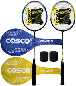 COSCO SUPER SPEED CB-885 (Pack of 2 Racket) Aluminium, Steel Shaft ...
