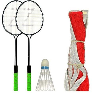 MegaPlay Double Badminton Racket Set of 2 PC with 1 PC Shuttlecock WITH ...
