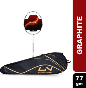 LI-NING Ignite 8 Japanese Carbon Graphite Red, Gold Unstrung Badminton ...