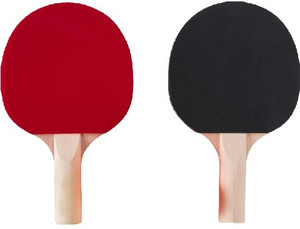 Forgesy Best Quality Table Tennis Racquet Red/Black with Orange Ball 1 ...