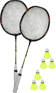 Lyzoo Isometric wide body Aluminium Shaft Badminton Racquet With 3Pc ...