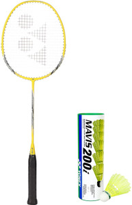 YONEX Arcsaber 73 Light (Pack of 1 Racket) + Mavis 200i (Pack of 6 ...