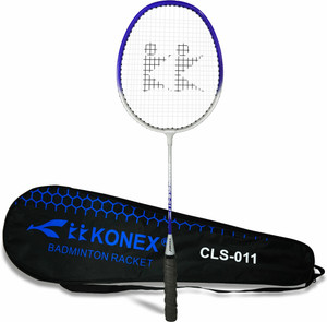 Konex BADMINTON RACKET WITH FREE HEAD COVER Blue Strung Badminton ...