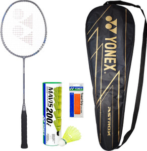 YONEX Astrox Attack 9 (Pack of 1 Racquet) + Mavis 200i Shuttle Box (6 ...