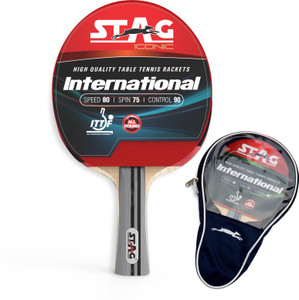 Stag iconic International Red, Black Table Tennis Racquet - Buy Stag ...