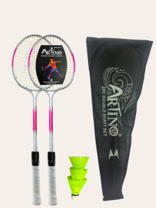 ARTINO Double Shaft Badminton Machine Type Wiring, Soft Grip with Cover ...