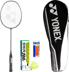 YONEX Nanoray 72 Light (Pack of 1 Racquet) + Mavis 200i Shuttle Box (6 ...