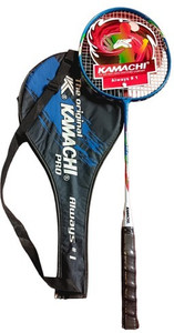 Sportyygo kamachi original pro 3000 Black, Red Strung Badminton Racquet ...