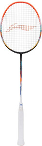 LI-NING Windstorm 72 Black, Orange, White Unstrung Badminton Racquet ...