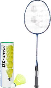 YONEX Nanoray 72 Light (Pack of 1 Racket) + Mavis 10 (Pack of 6 Shuttle ...