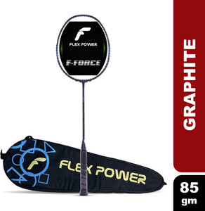 Flex Power F-Force Full Graphite Grey Unstrung Badminton Racquet - Buy ...