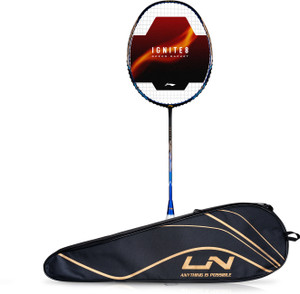 LI-NING Ignite 8 Japanese Carbon Graphite Black, Blue, Gold Strung ...