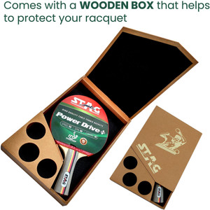 Stag iconic Power Drive Plus With Wooden Case Multicolor Table Tennis ...